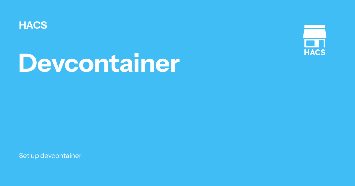 Devcontainer - HACS