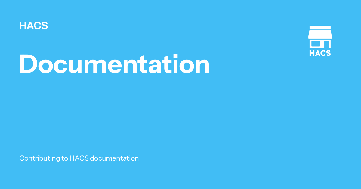 Documentation - HACS