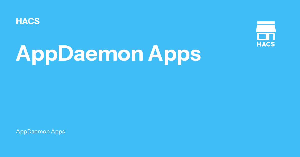 AppDaemon Apps - HACS