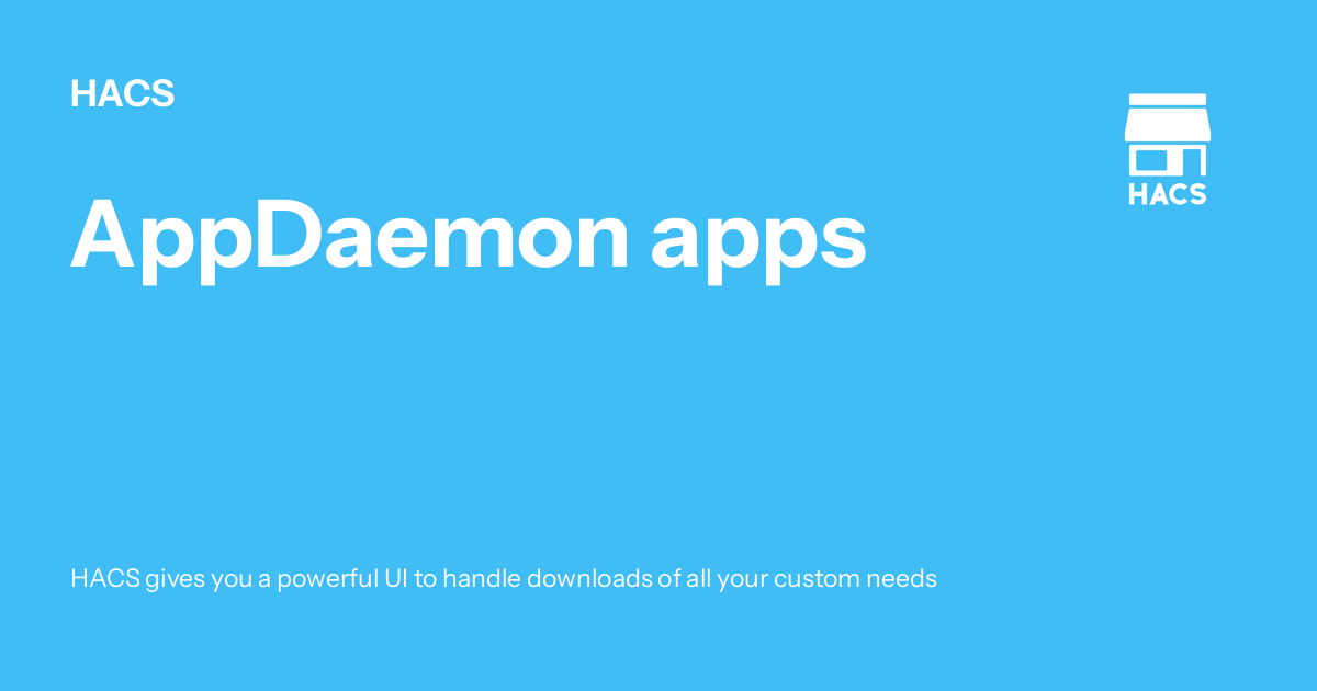 AppDaemon apps - HACS