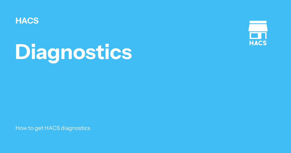 Diagnostics - HACS